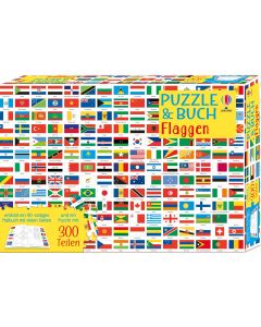Puzzle & Buch: Flaggen | Usborne | Lesespaß für Kinder