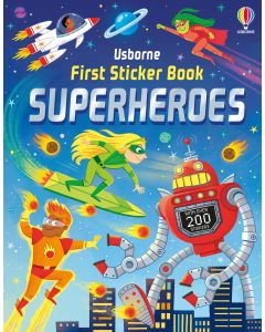 First Sticker Book Superheroes | Usborne | Be Curious