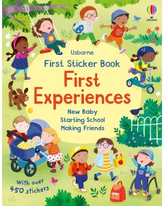 First Sticker Book First Experiences | Usborne | Be Curious