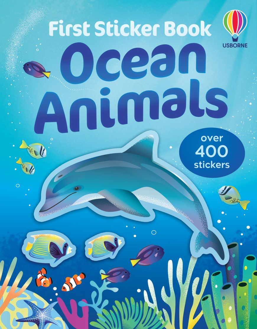 First Sticker Book Ocean Animals | Usborne | Be Curious