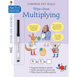 Wipe-Clean Multiplying 7-8 | Usborne | Be Curious