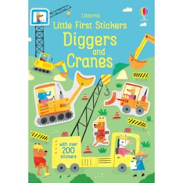 Little First Stickers Diggers and Cranes | Usborne | Be Curious