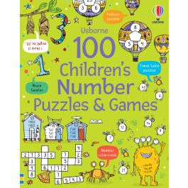 100 Children's Puzzles and Games: Number | Usborne | Be Curious