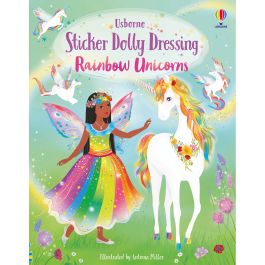 Sticker Dolly Dressing Rainbow Unicorns | Usborne | Be Curious
