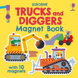 Trucks and Diggers Magnet Book | Usborne | Be Curious