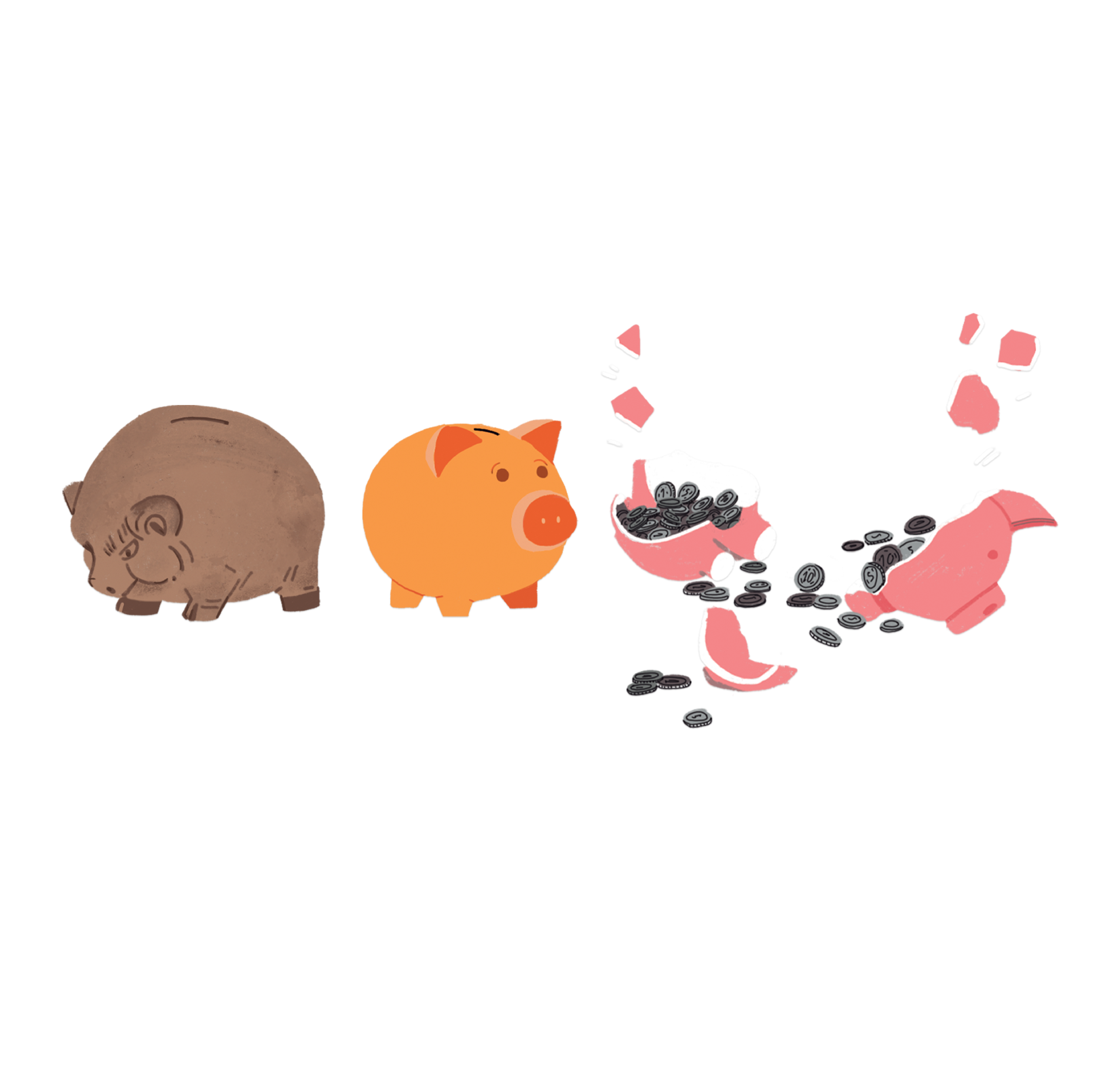 Pigs made of mud keep your coins safe. | Usborne | Be Curious